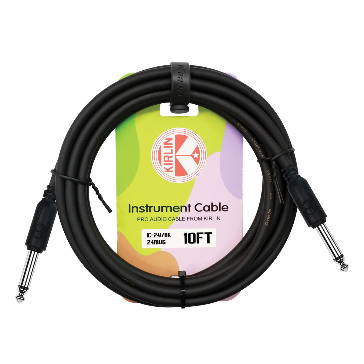 Kirlin Entry 24 Instrument Cable Black - 10FT [KIC241BK-10] – All Music Direct