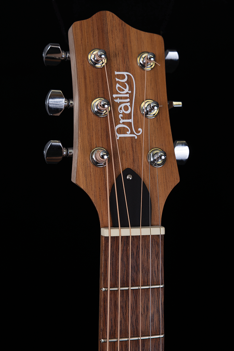Pratley Classic Series Mini OM Model Solid Qld Fig Top, Solid Blackwoo ...
